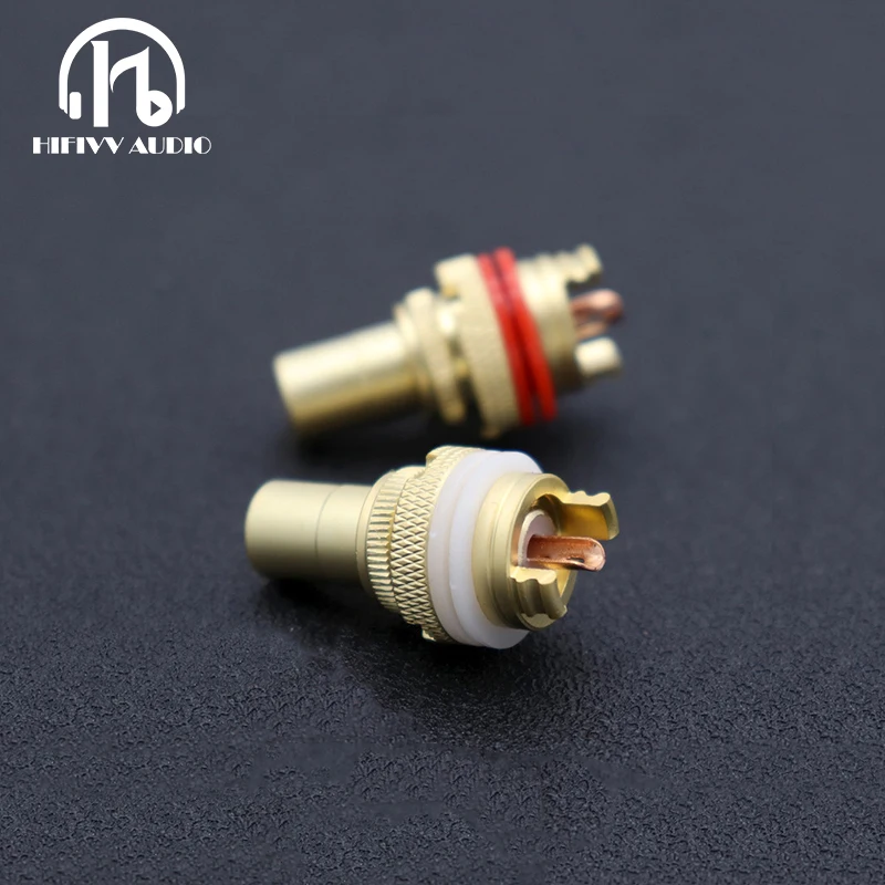 Gold Plated Rca Plug Connector For Hifi Audio Amplifier Rca Copper ...