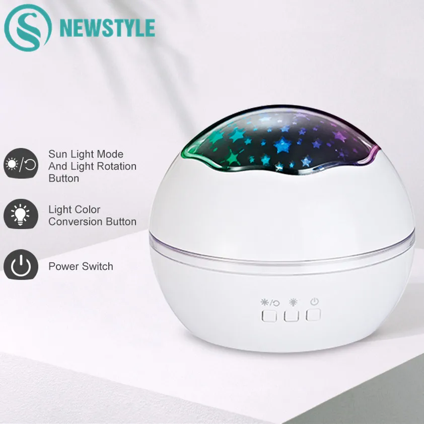 Star-Projector-LED-Night-Light-USB-Charging-Baby-Night-Lamp-Rotating ...