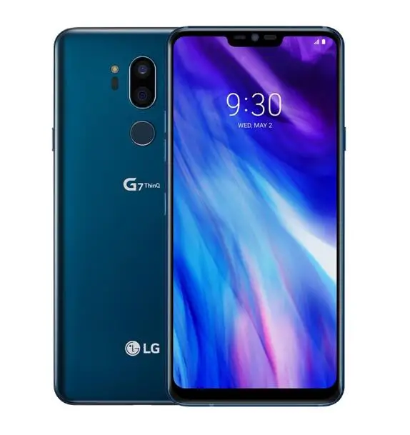 Разблокированный мобильный телефон с двумя sim-картами LG G7 ThinQ G710EAW 6,1 дюймов 6 ГБ+ 128 ...