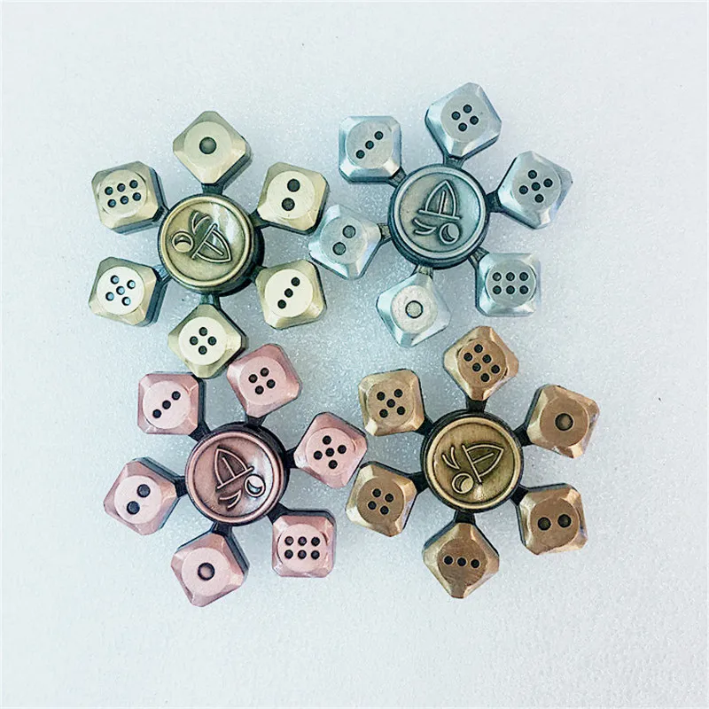 Bar Dados Fidget Spinner dedo metal EDC SPINNER mano Juegos de azar ...