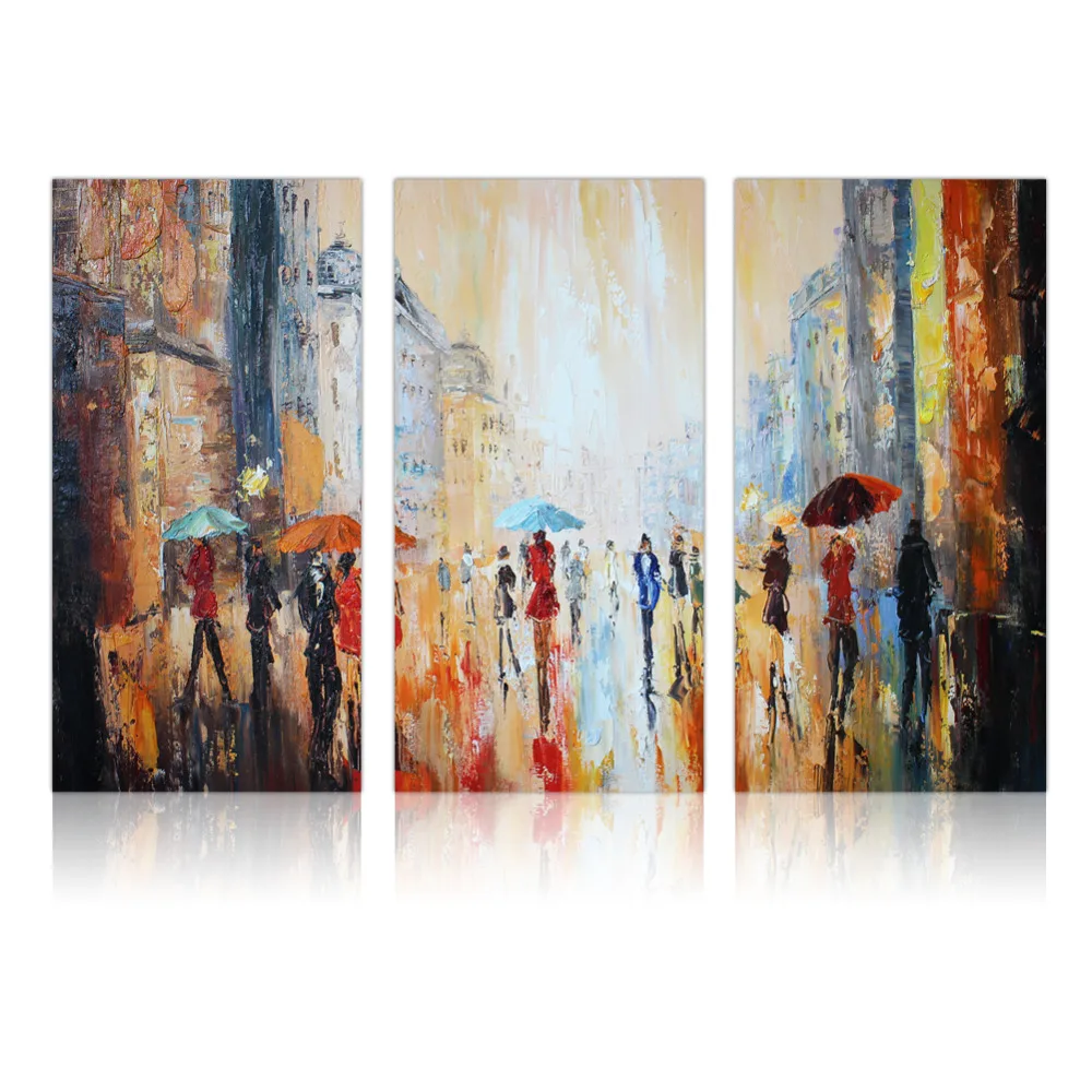 Abstract Walking People Acrylic Paintings Home Decoration Wall Art ...