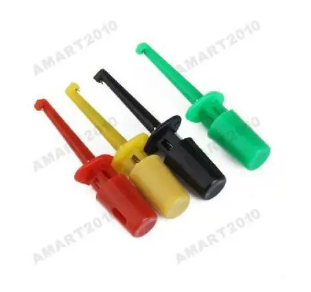 New 10pcs/lot Multicolor Test Hook Probes Spring Clip for PCB SMD IC ...