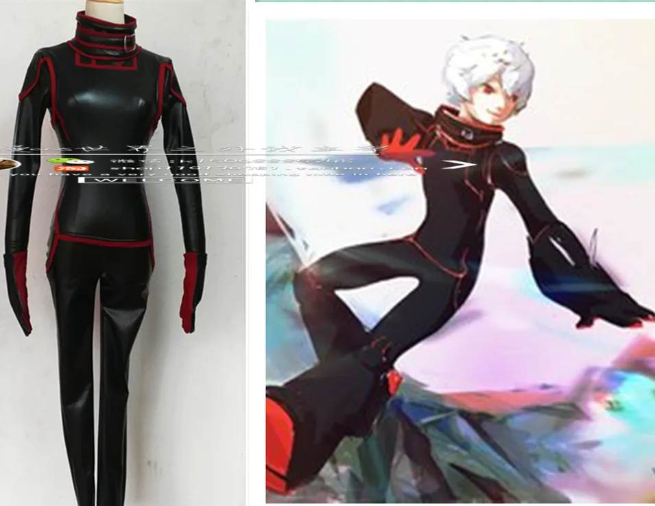 2016 WORLD TRIGGER,Kuga Yuma,Black Faux Leather Jersey Uniform Clothes ...