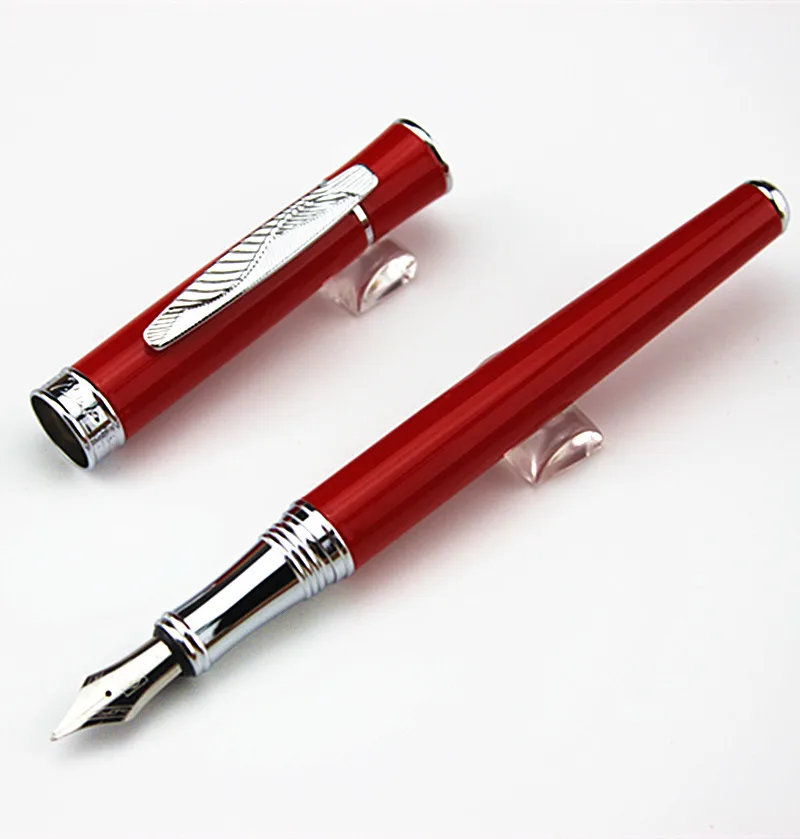 1Pcs PICASSO Noble Red Fountain Pen Metal Inking Pens for Writing ...