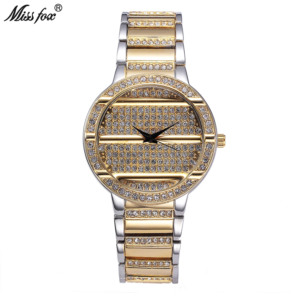 Miss Fox moda marca rhinestone clásico mejor reloj de mujer marcas ...