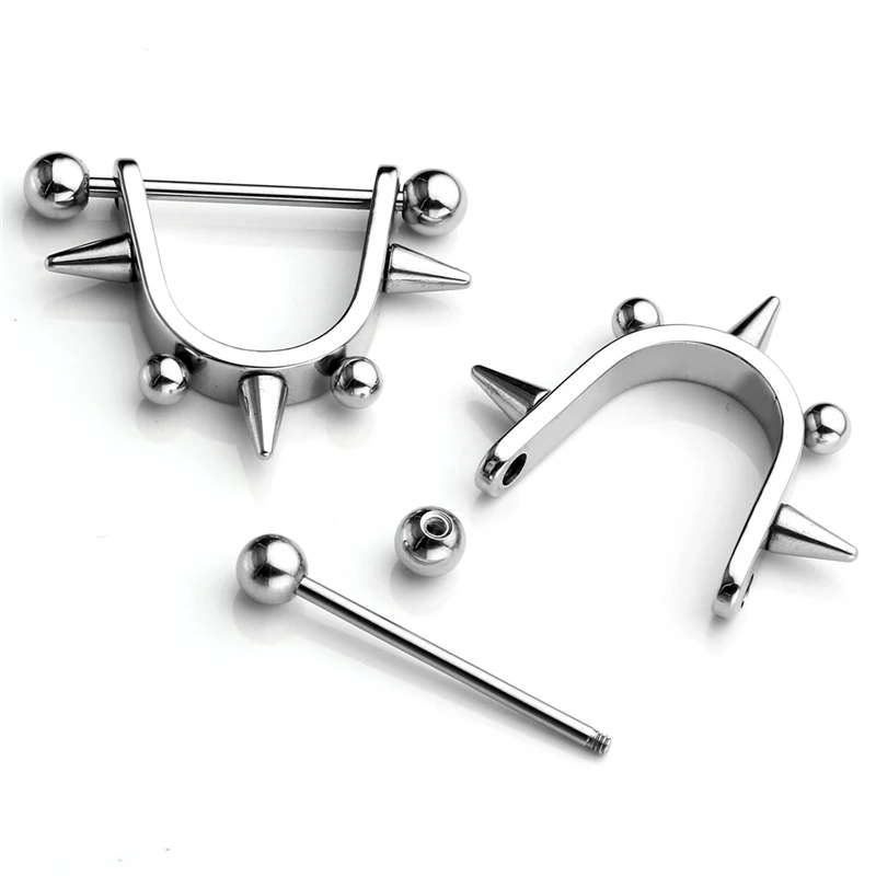 Round Stainless Steel Piercing Ring, 1 pair