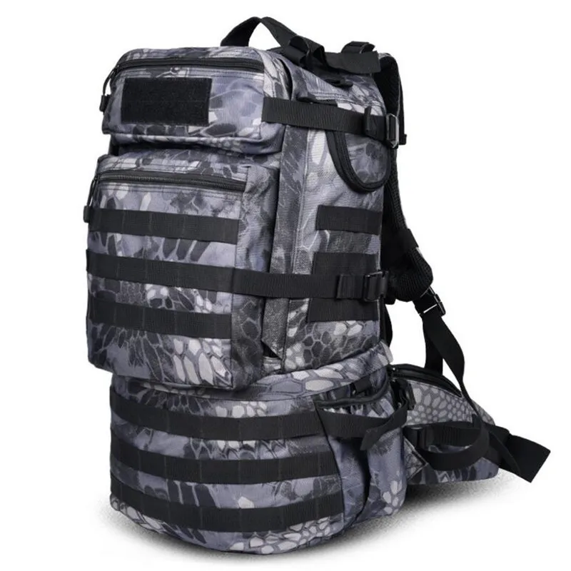 Military Army Backpack 50L Nylon Water proof Camp Hike Camouflage ...
