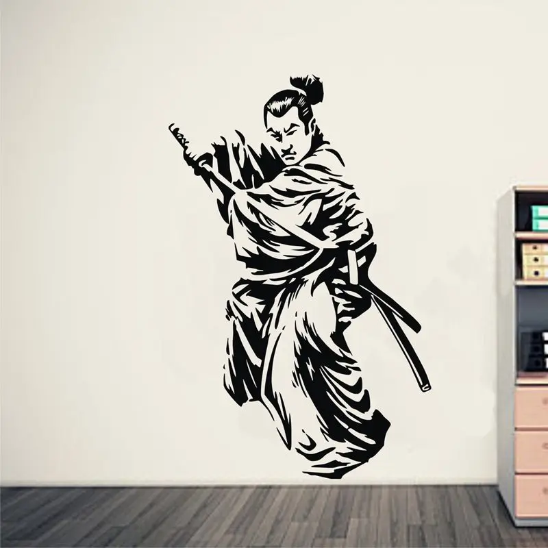 Kendo Wall Sticker Warrior Ninja Poster Vinyl Art Wall Decals Home ...