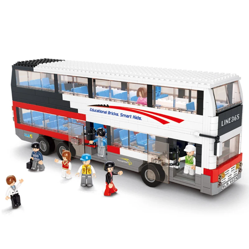 Aliexpress.com : Buy Models building toy 0335 Decker Bus School Bus ...
