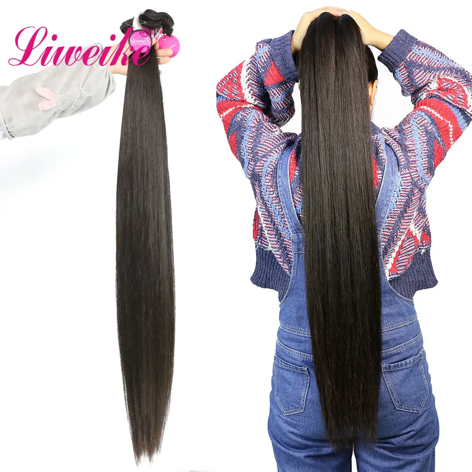 Liweike Straight 10 32 Inch 34 36 Inch Bundles Mix Length Virgin Hair ...
