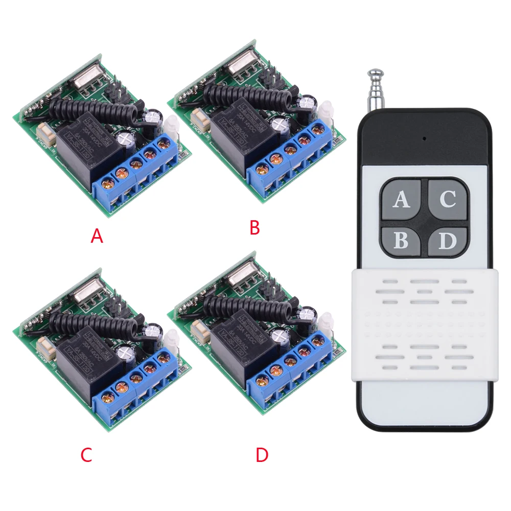 12v Wireless Remote Control Switch System Receiver | Wireless Control ...