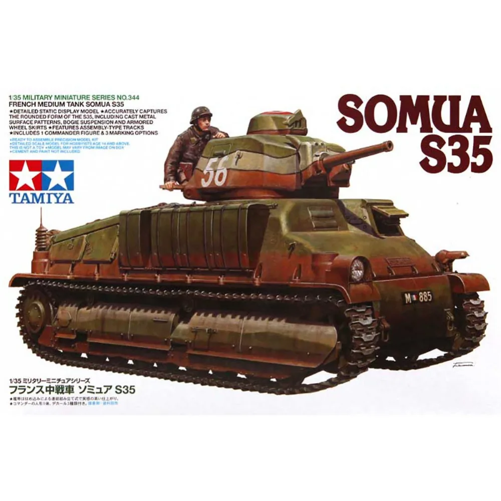 Somua S-35 - Heller 81134 - Maquette - English