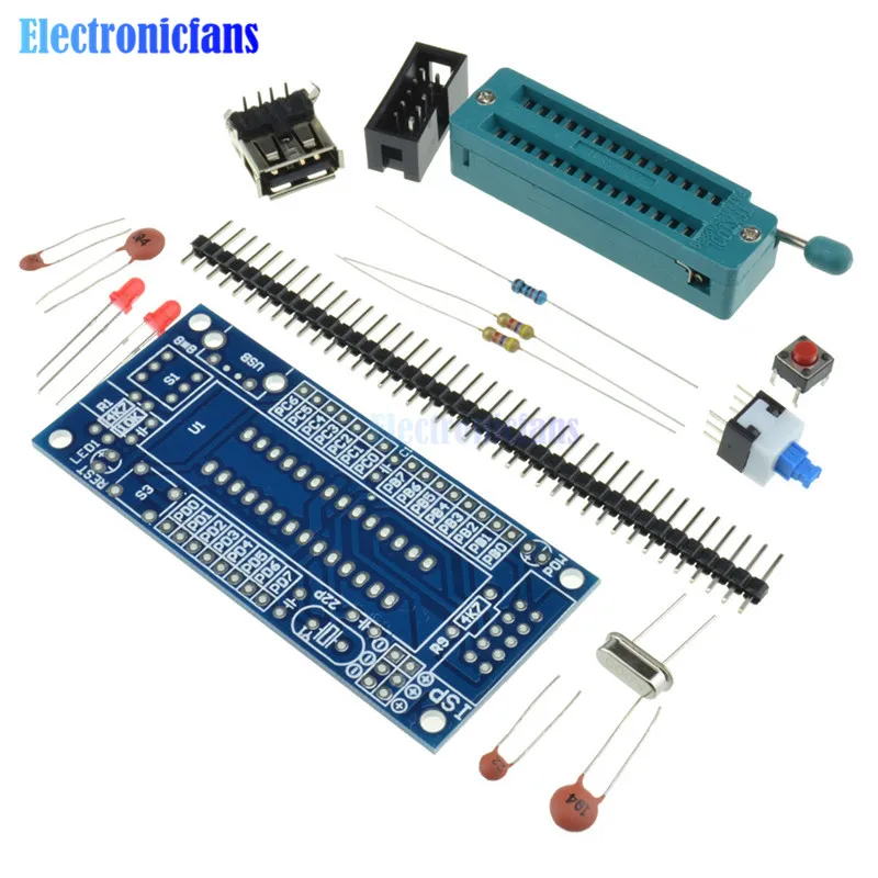 DIY Kit ATmega8 ATmega48 AVR Minimum System Development Board Kits ...