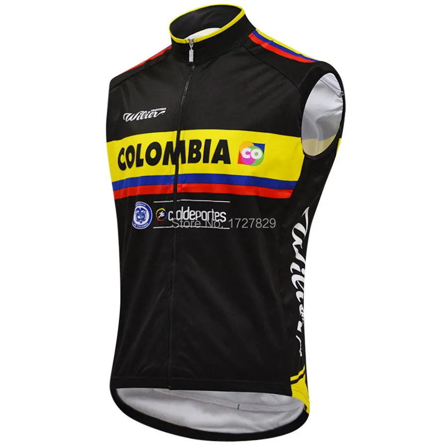 ROPA CICLISMO 2015 COLOMBIA PRO TEAM YELLOW ONLY TOP CYCLING SLEEVELESS ...