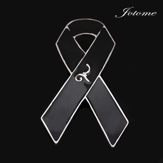 Black Ribbon Mourning Pin
