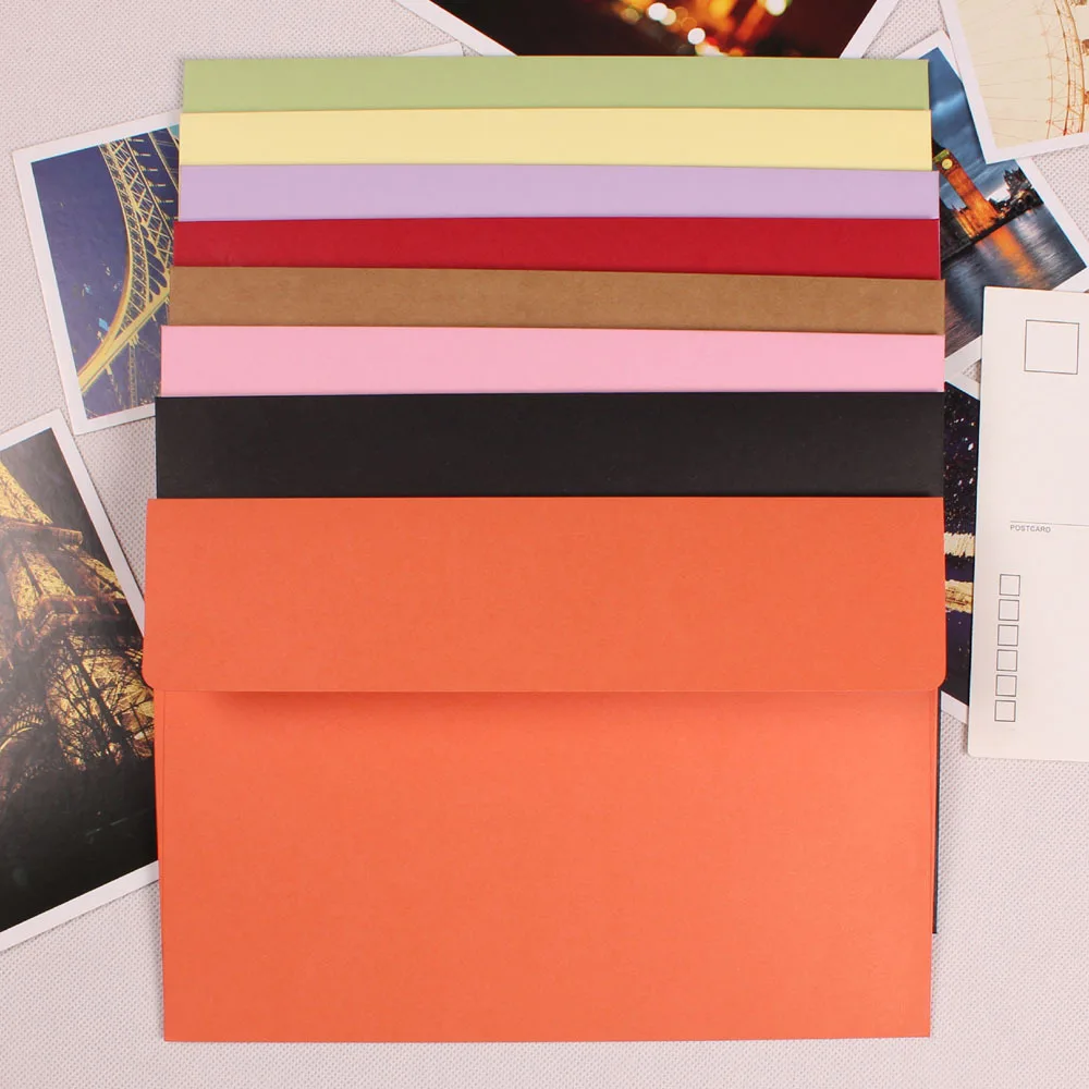 7 color western style envelope A5 blank paper pouch envelope seven ...