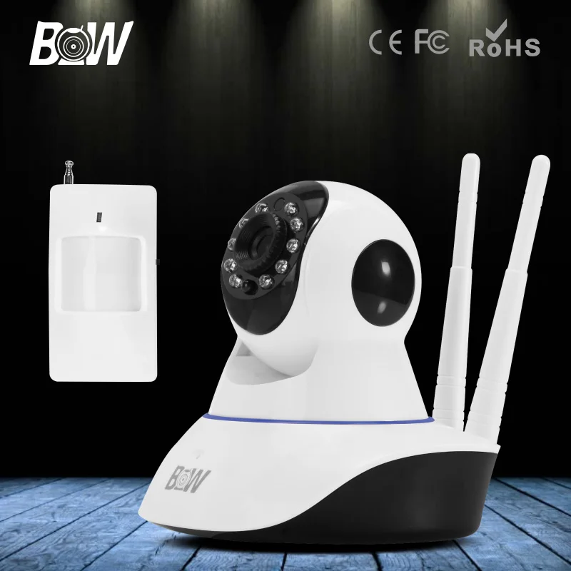 BW CCTV HD IP Camera Wireless 720P + Infrared Motion Sensor Alarm 3.6mm ...