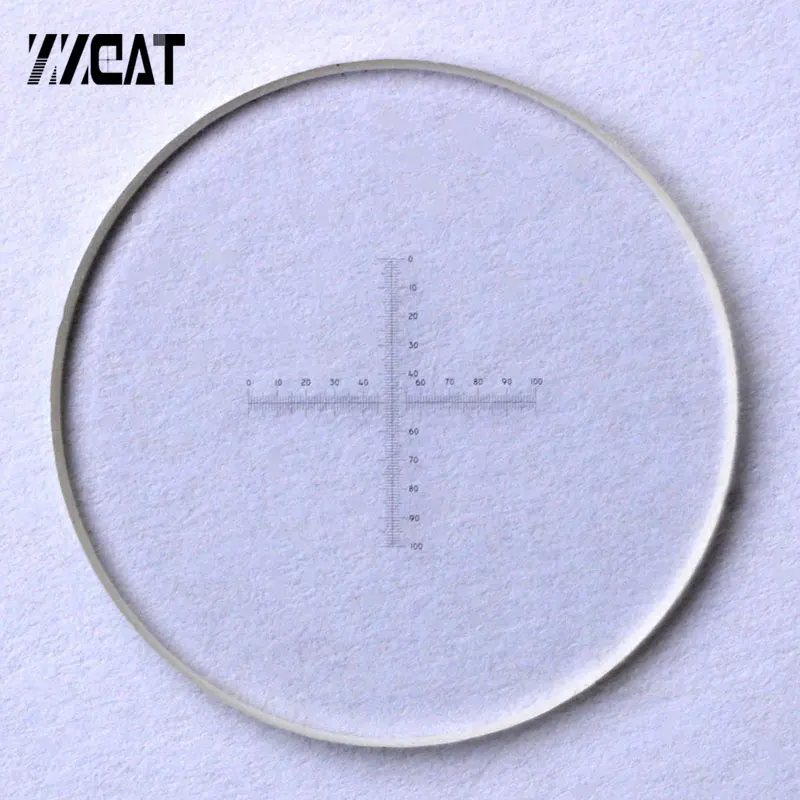 C7-0-1mm-Crosshair-Micrometer-Microscope-Delimit-Cross-Line-Reticle ...