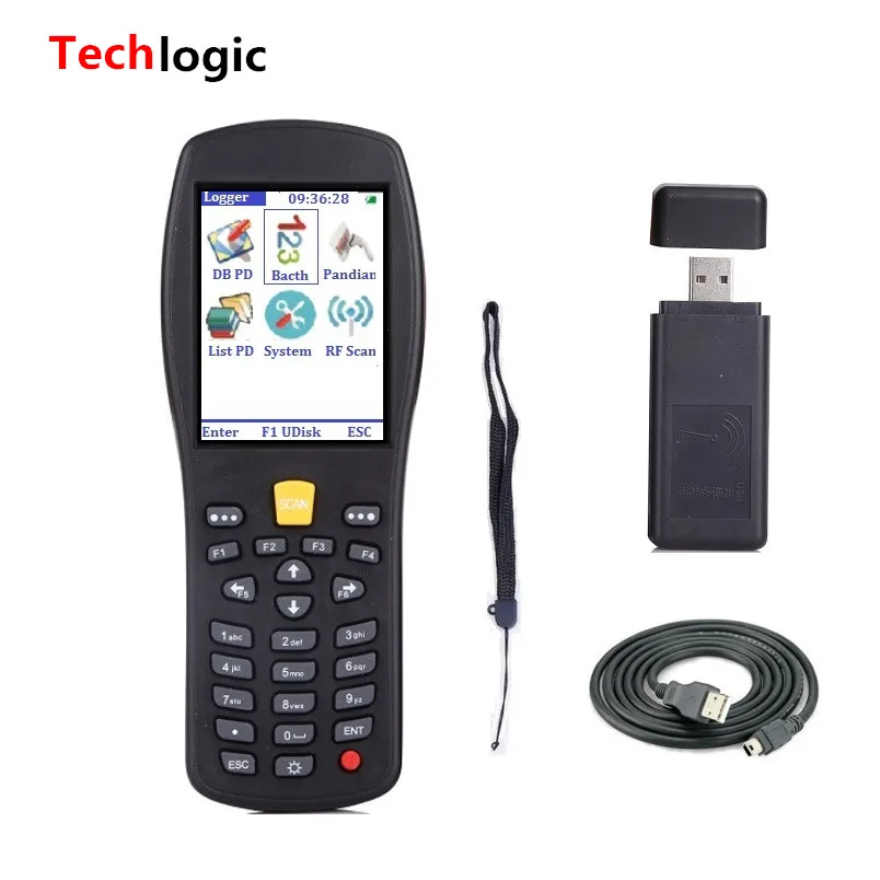 Techlogic X7 Wireless Laser Barcode Scanner Inventory PDA Bar Code Gun ...