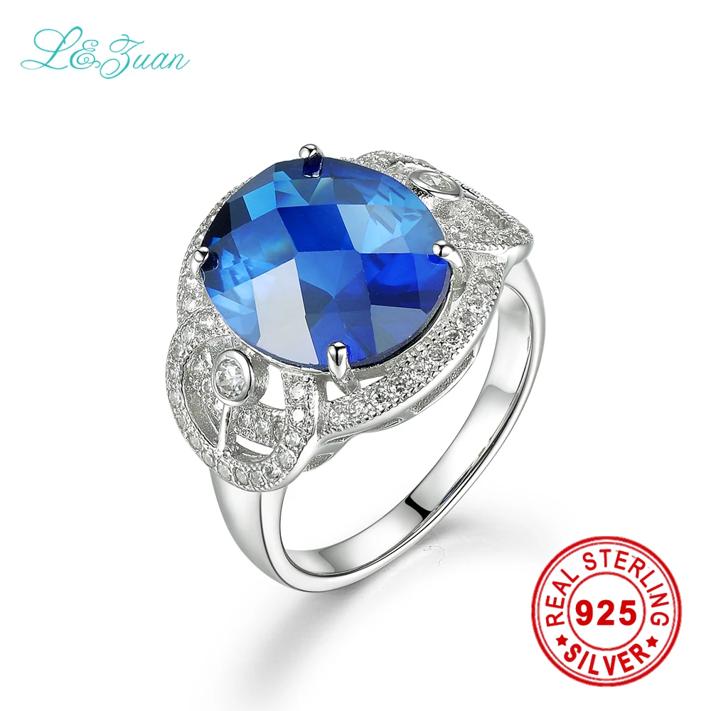 I&zuan Brand Luxury Trendy Sapphire Prong Setting Round Western Style ...