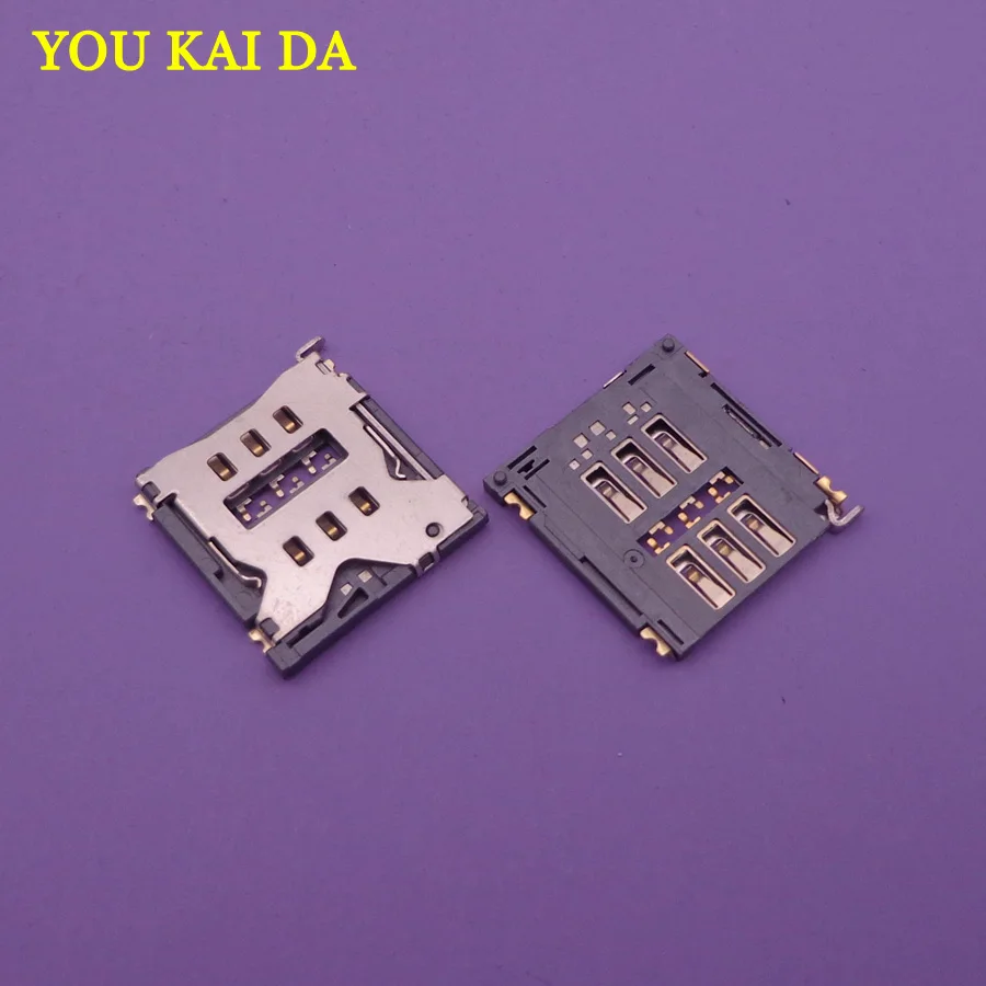 2pcs For Iphone 4 5 6 Sim Card Socket Holder Reader Socket Tray Slot ...