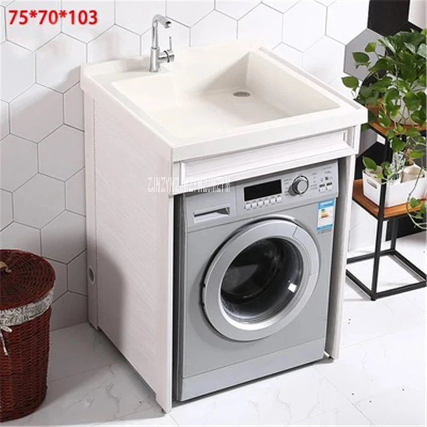 M-01 Space Aluminum Washing Machine Cabinet Household Balcony Storage ...