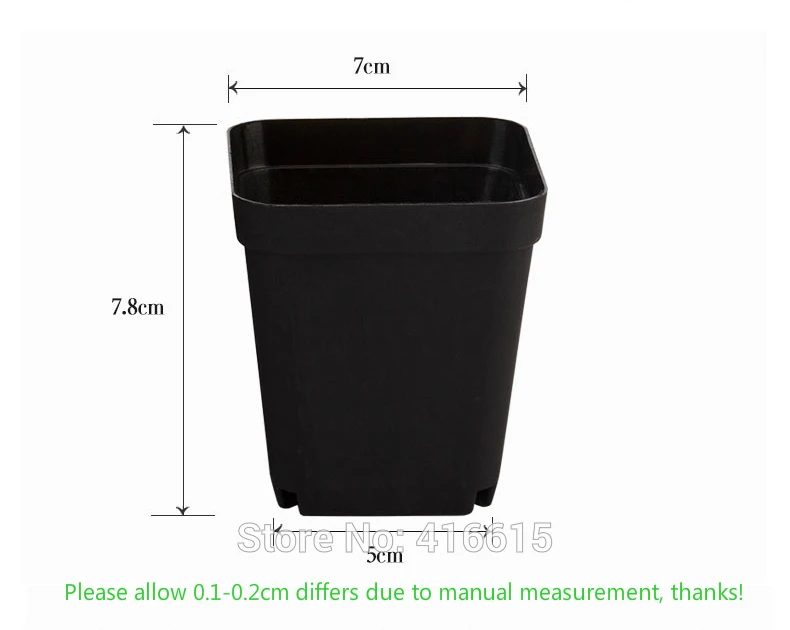 Creative and Colorful Mini Square Plastic Flower Pots for Small ...