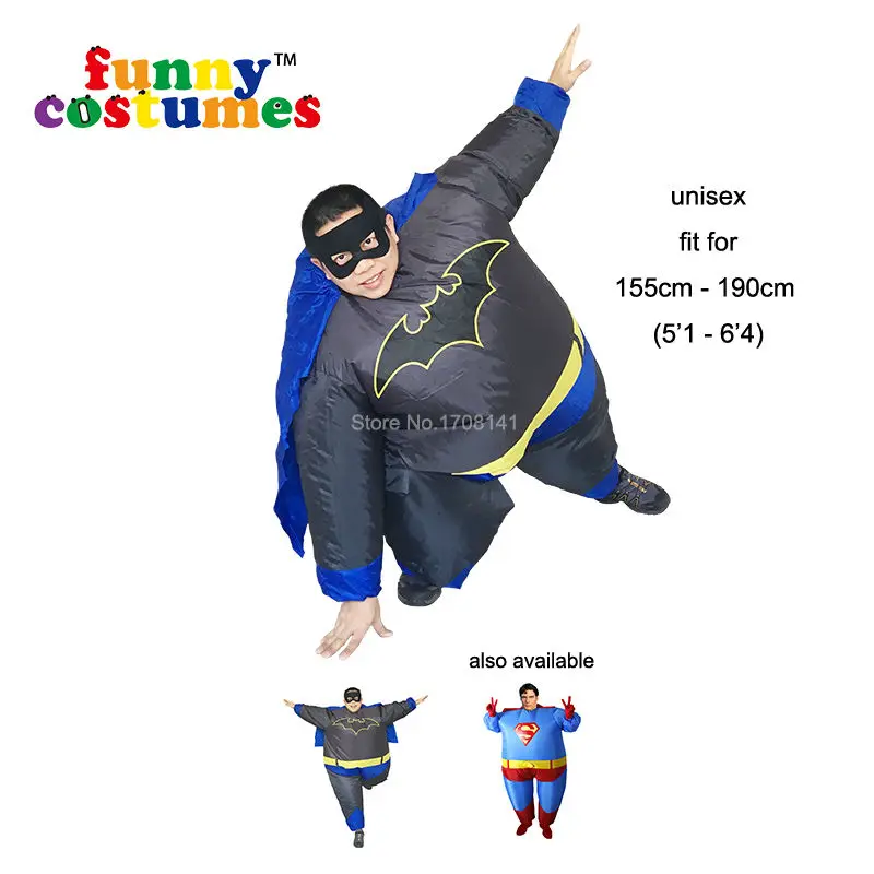 Funny Costumes Fat Batman Inflatable Cosplay Suit Cartoon Movie ...