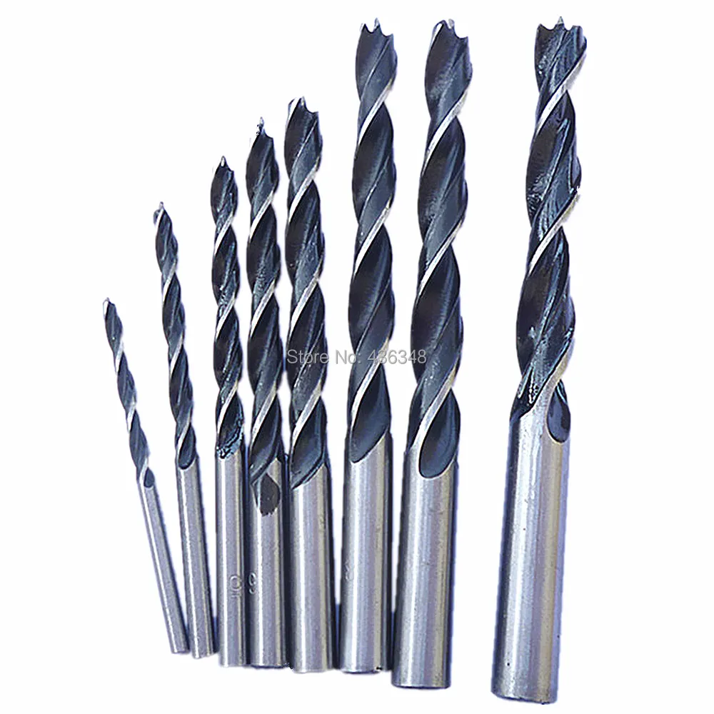 8 unids Dowell Madera Brocas Para Madera Twist Drill Bit Set 3mm 4mm ...
