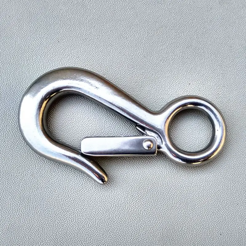 304 Stainless Steel Snap Hook Heavy Duty Trigger Round Eye Lifting ...