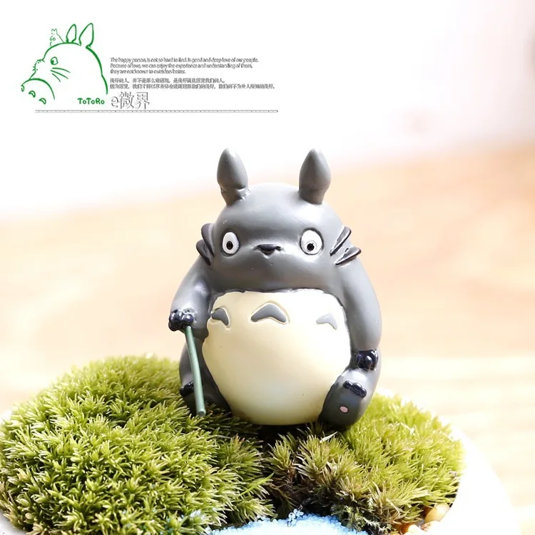 Cartoon Anime 4.6CM Mini Cute My Neighbor Totoro Fishing Resin PVC ...