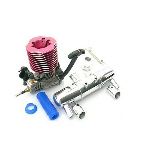 1/8 scale RC Nitro 28RR Engine w/Tuned Pipe Muffler for HPI SAVAGE X 4. ...
