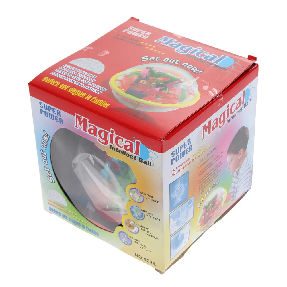 3D Spherical Maze Intellect Ball Rolling Ball Balance Game Baby Brain ...