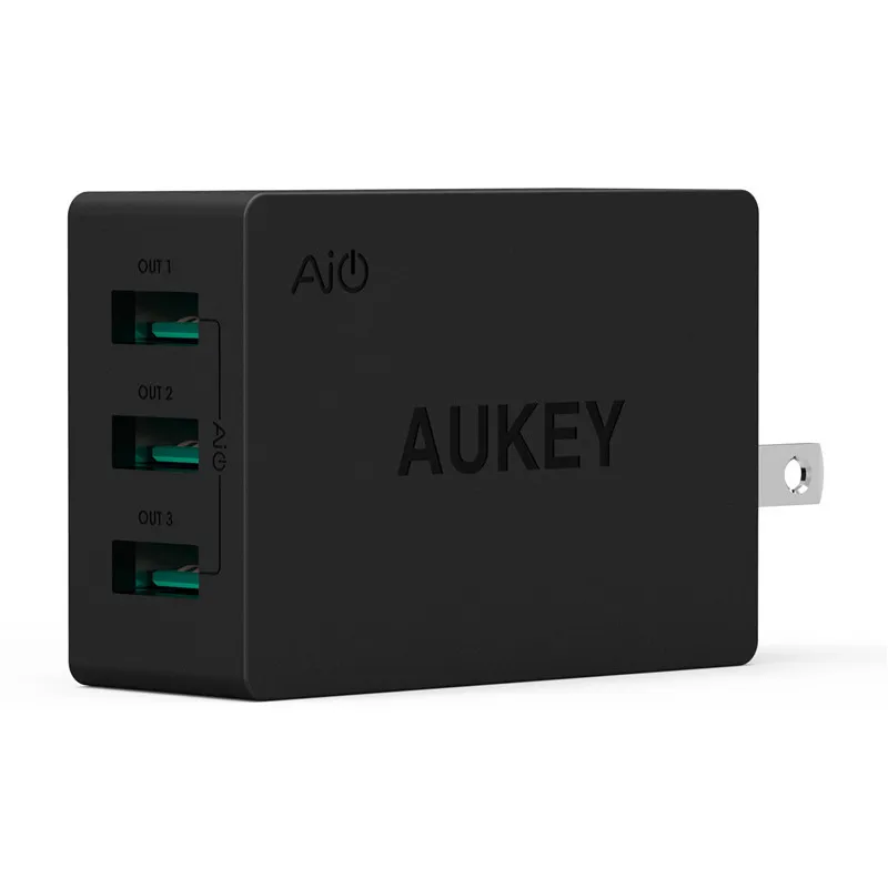 Aukey Multi Ports USB Charging Station Wall Charger 24W 3 USB Ports ...