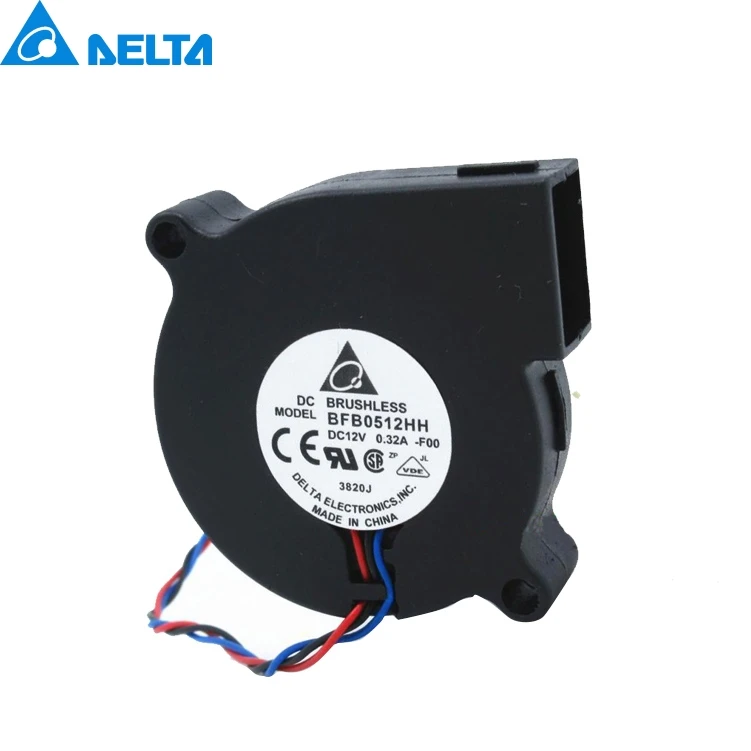 Delta BFB0512HH 5015 5cm 50*50*15MM 50mm DC12V 0.32A Dual Ball bearing ...