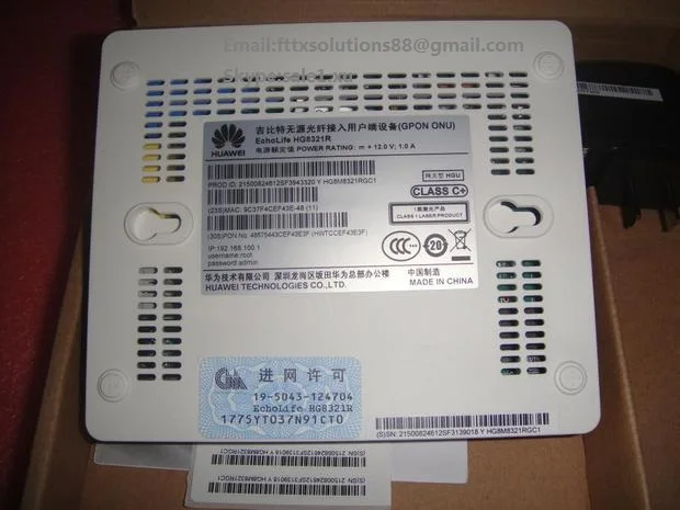 Original New Fiber optical HG8321R GPON ONU ONT FTTH terminal, 2 Lan ...