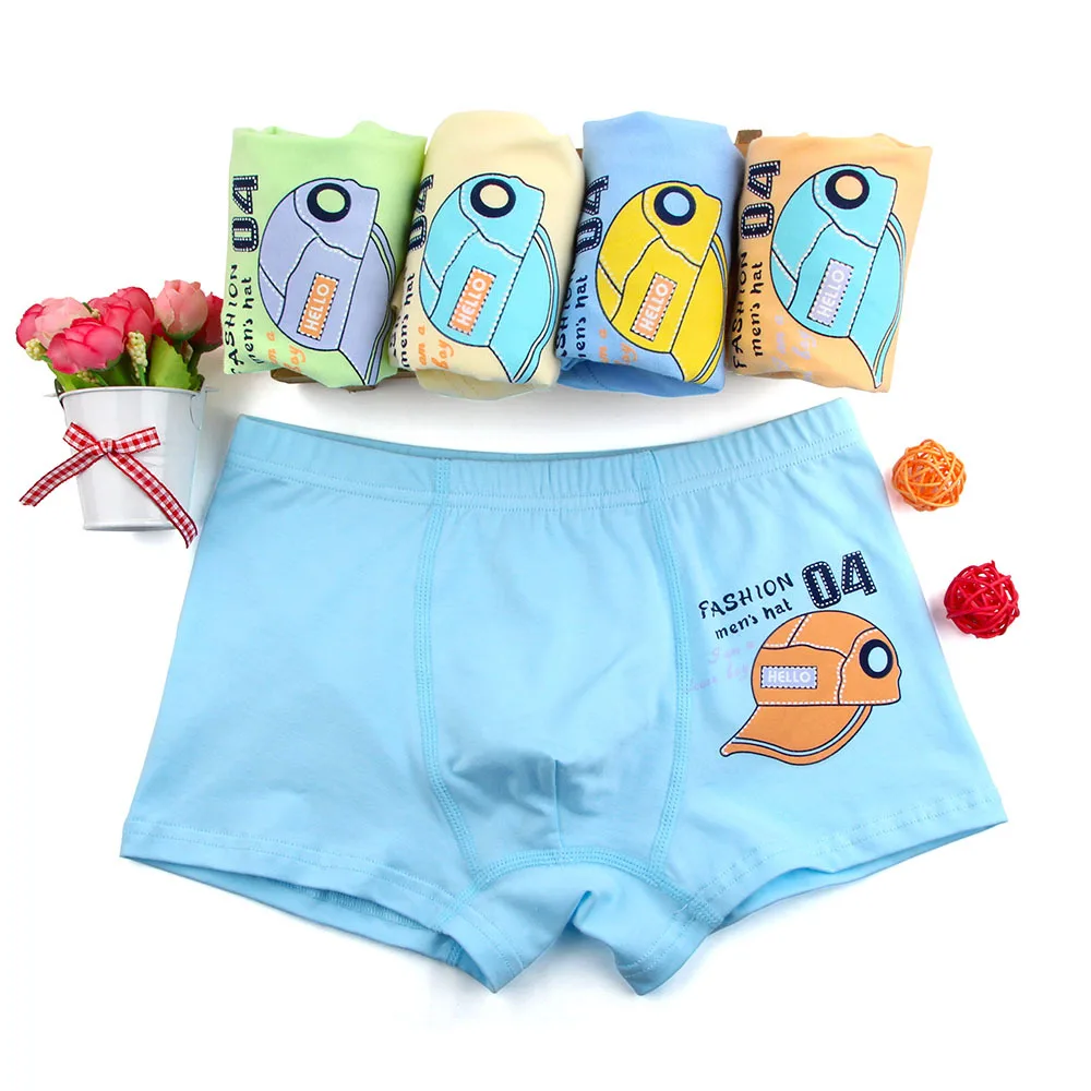 5piece/New Pure Color Boys Kids Underwear Boxers Mixing Many Children ...