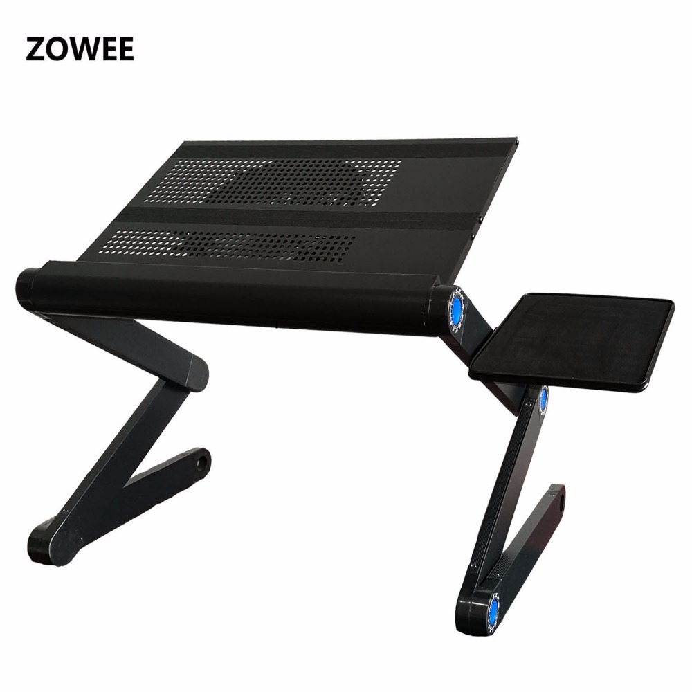 Adjustable Portable Laptop Table Stand Lap Sofa Bed Tray Computer ...