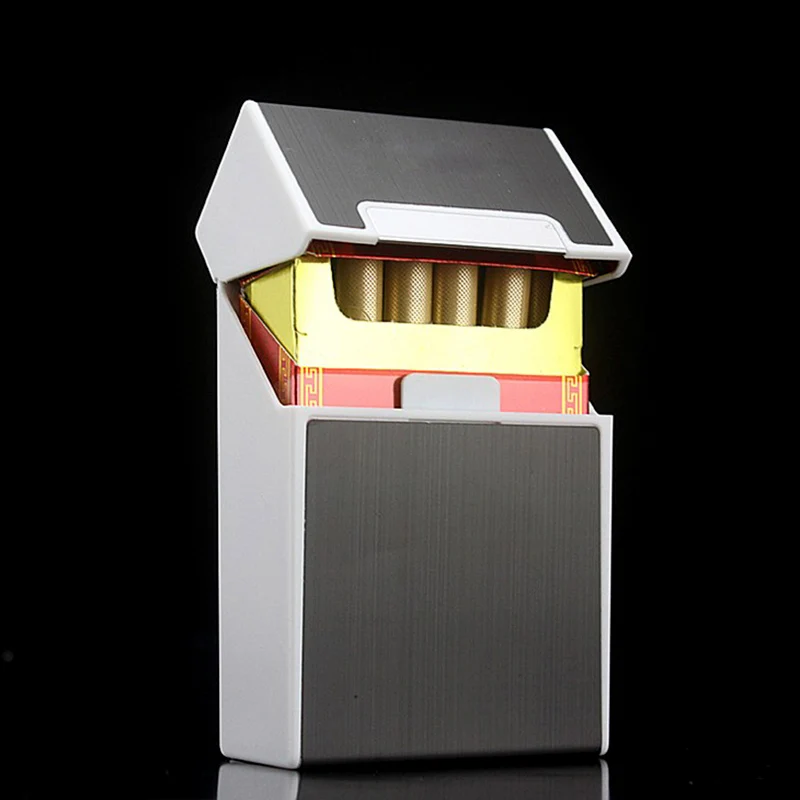 Aluminum Cigarette Case Metal Pocket Holder Automatic Ejection fits 20 ...