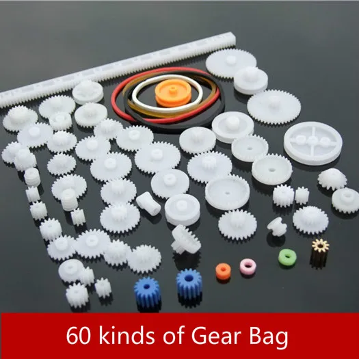 60PCS/IMC hot 12 styles Plastic Gears Cog Wheels All The Module 0.5 ...
