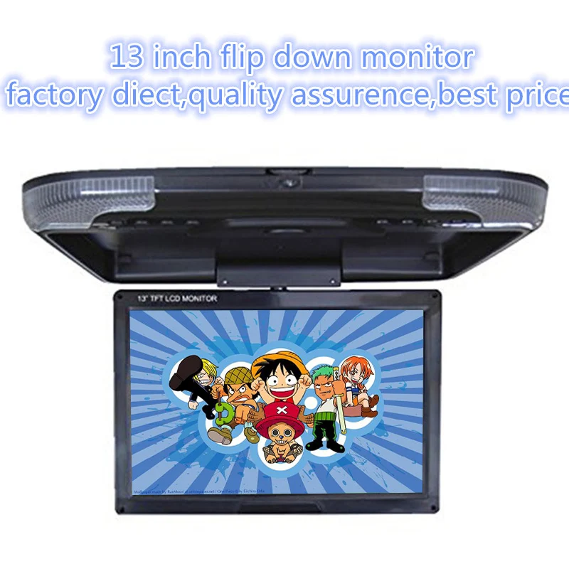DC12V 13 inch car monitor TFT LED high digital screen car Roof Mount ...