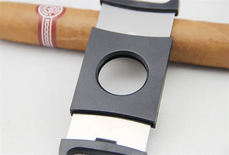 Big Promotion!Plastic Sharp Dual Blades Cigar Cutter Cigar scissors ...