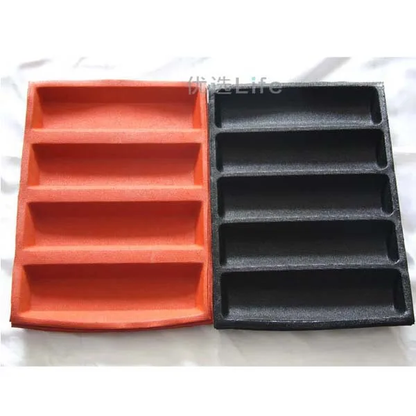 Sub roll pan / 100% food grade Silicone bread form French bread tray 5 ...