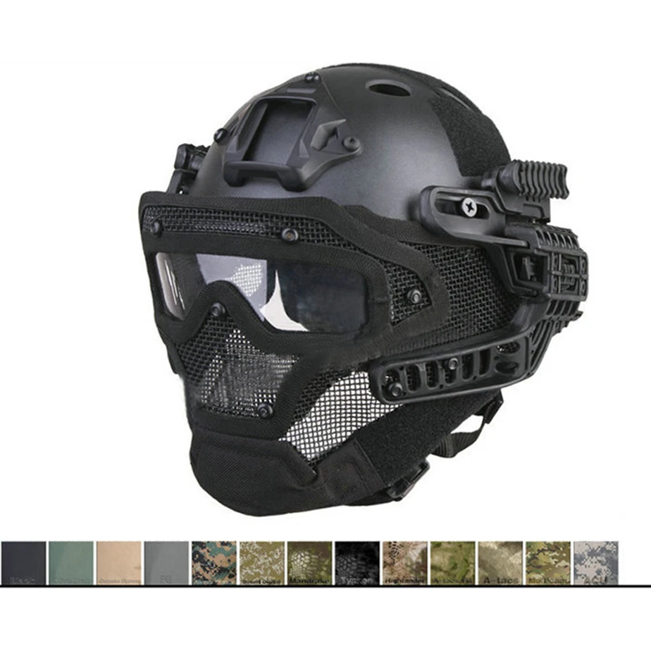 Купить sinairsoft новый g4 разбрасывание тактический шлем abs полный ...