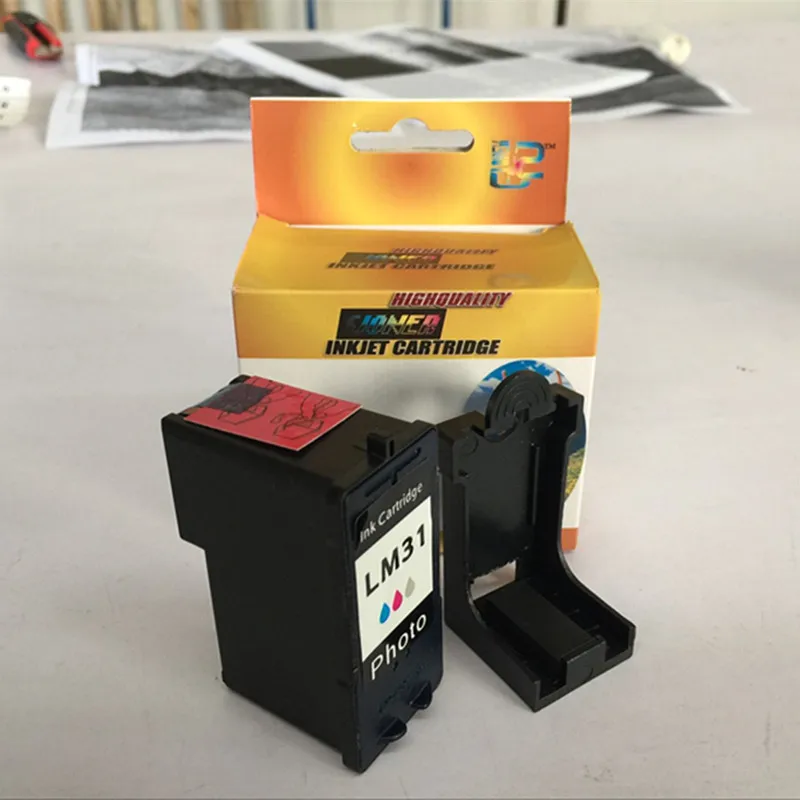 Envío libre remanufacturados 18C0031 para lexmark 31 cartucho de tinta ...