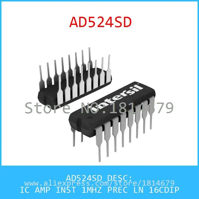 1PCS/lot AD524SD IC AMP INST 1MHZ PREC LN 16CDIP 524 AD524|ic 4558d|ic photoic driver - AliExpress