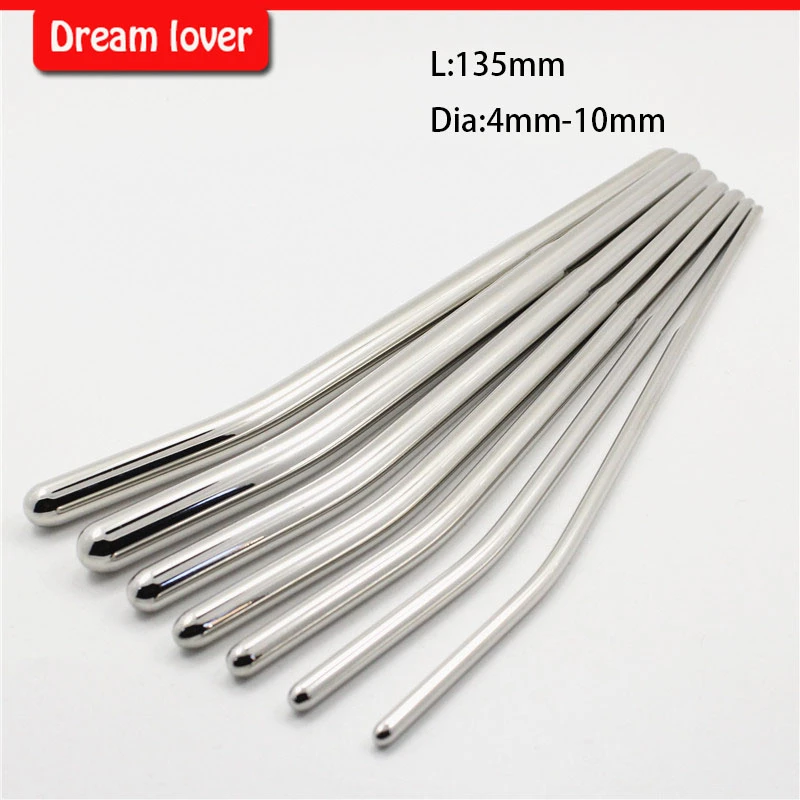 7pcs/Set New Sounding Stainless steel metal man probe urethral dilator ...