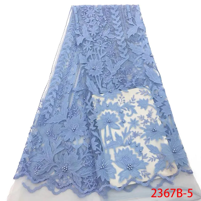 Latest Nigerian Laces Fabrics With Beads High Quality Tulle African ...