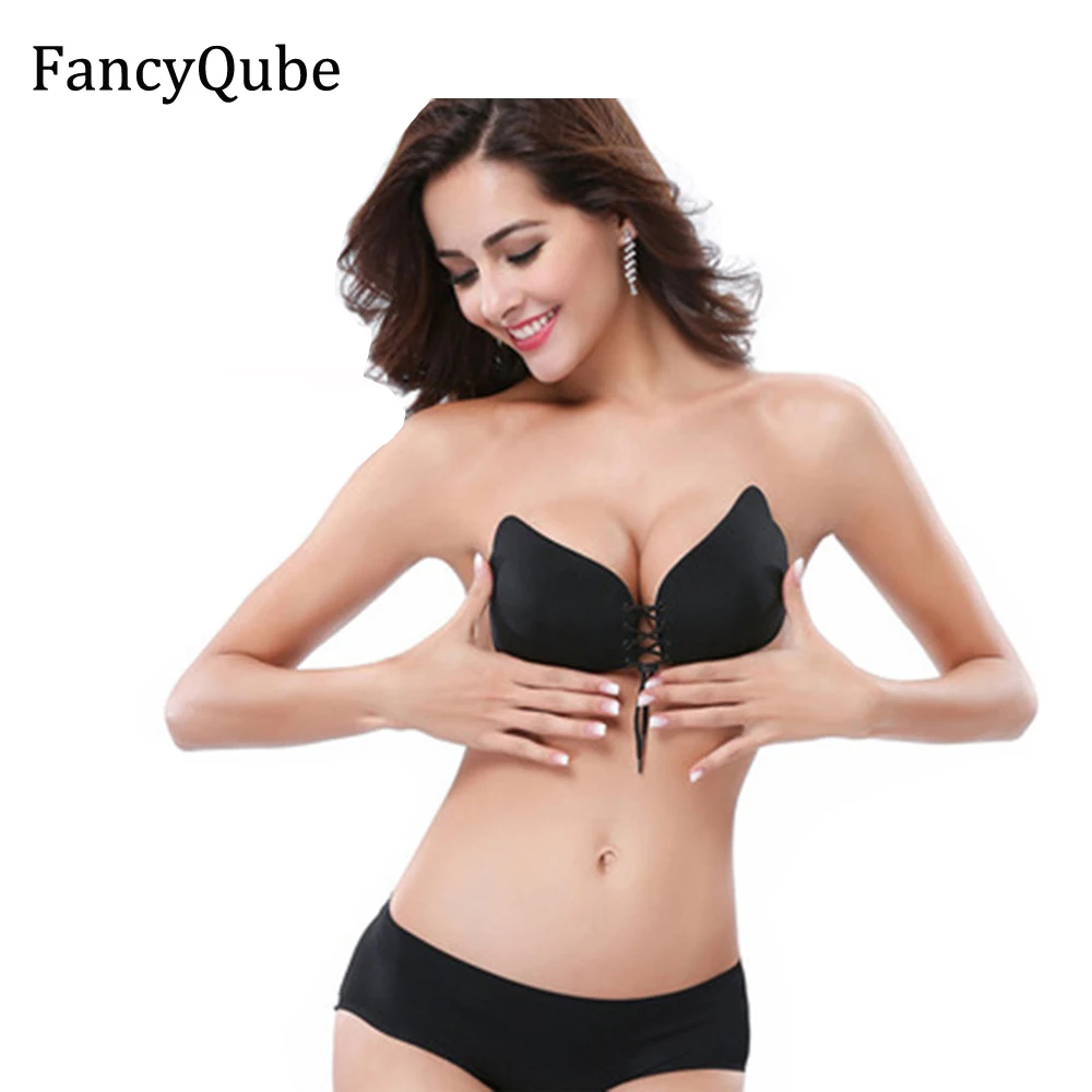 New Sexy Push Up Seamless Bra Adhesive Silicone Backless Wedding