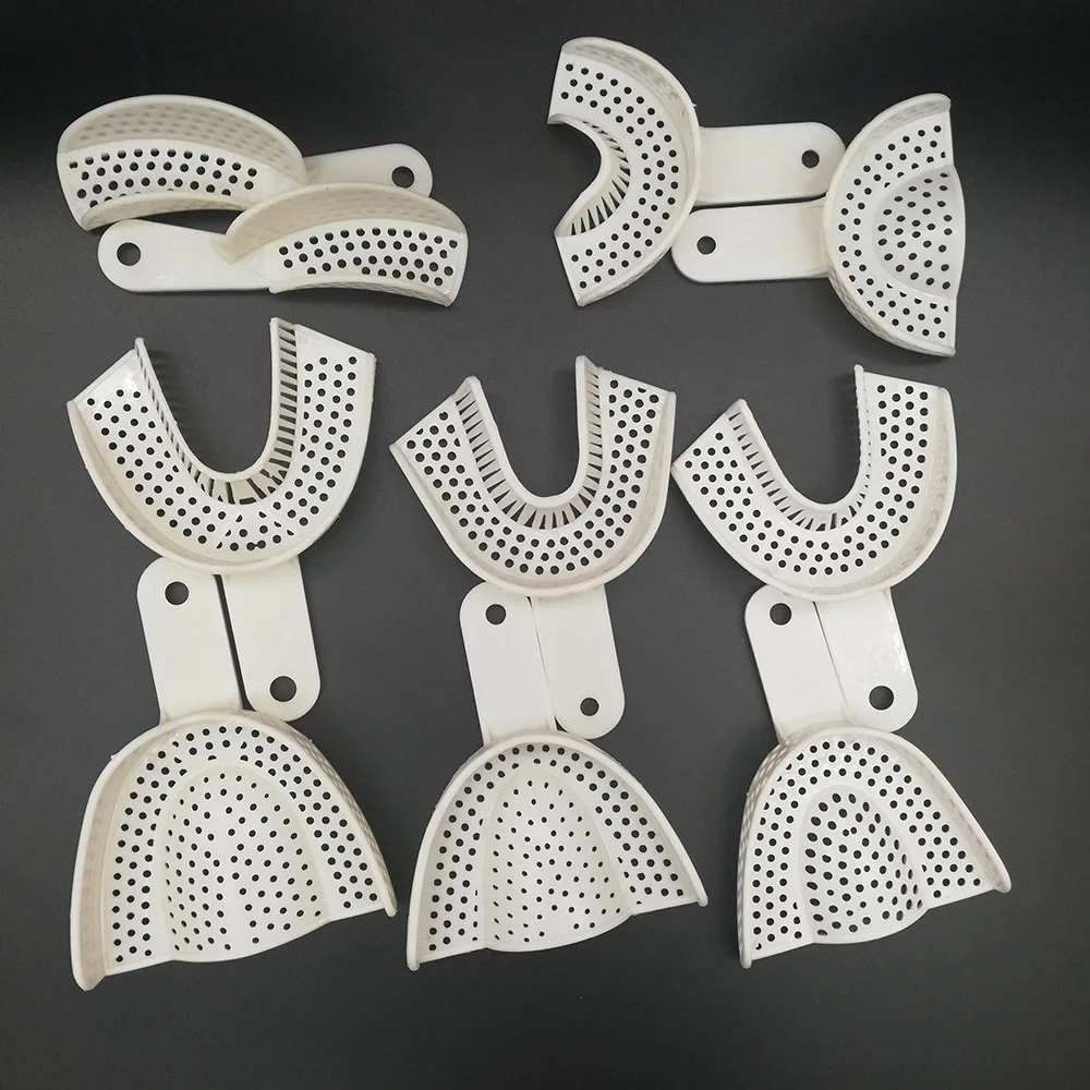 Dental-Impression-Plastic-Trays-Without-Mesh-Tray-Dentistry-Lab ...